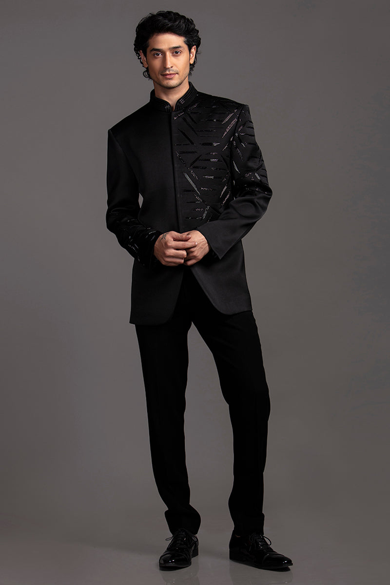 ABSTRACT BLACK JODHPURI – Telon Heritage